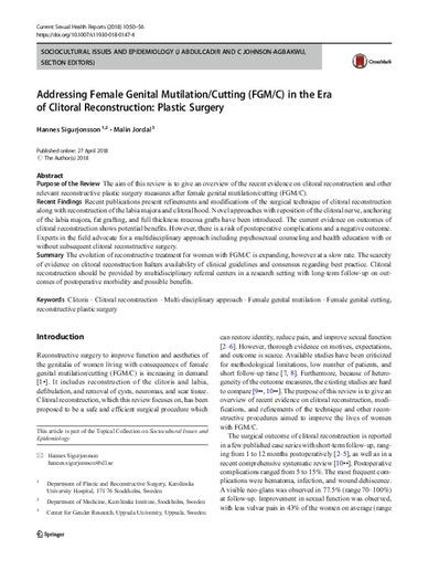 Addressing female genital mutilation/cutting (FGM/C) in the era of ...